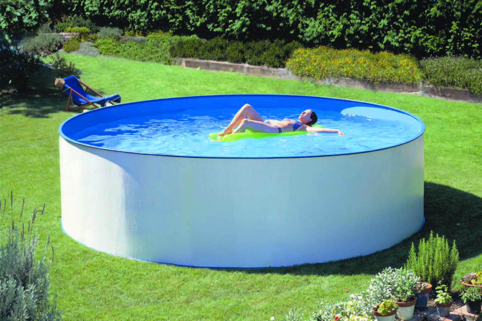 Piscine hors sol Acier Ronde kit complet
